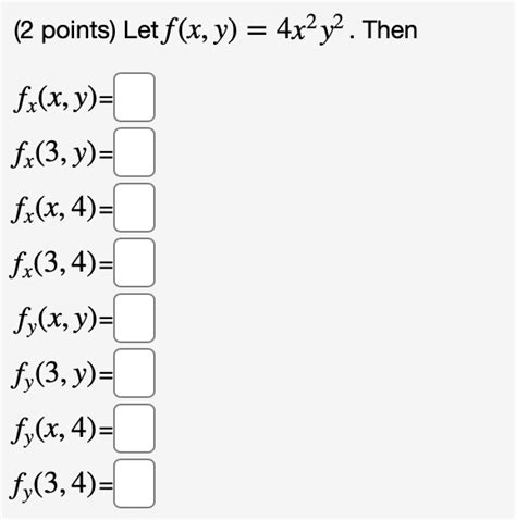 solved 2 points let f x y 4x2 y2 then f x y f 3