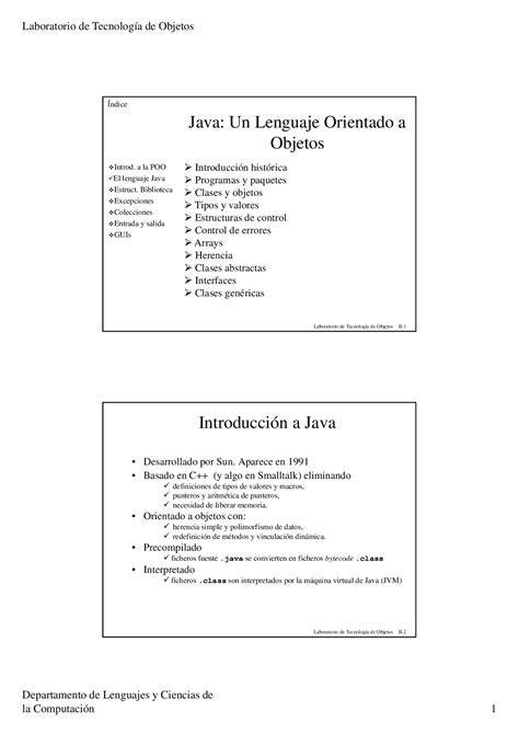Java Un Lenguaje Orientado A Objetos Diapositivas De Aplicaciones De Las Ciencias De La