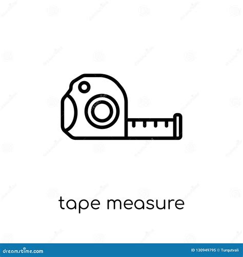 Tape Measure Icon Trendy Modern Flat Linear Vector Tape Measure Stock