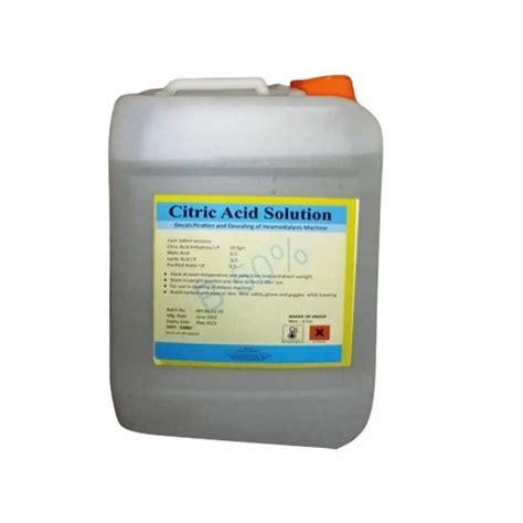 Citric Acid Solution Liquid At Best Price In Manjeri Id 23139498897