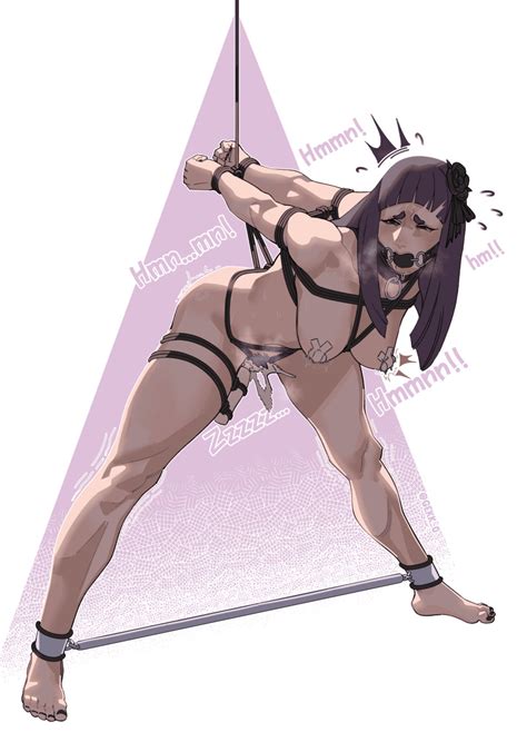 Rule 34 Ball Gag Bondage Bound Female Female Only Femsub Gag Gekk 0