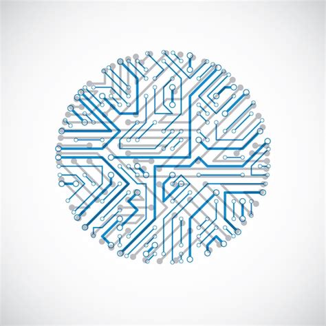 Premium Vector Technology Communication Cybernetic Element Vector Abstract Illustration Of