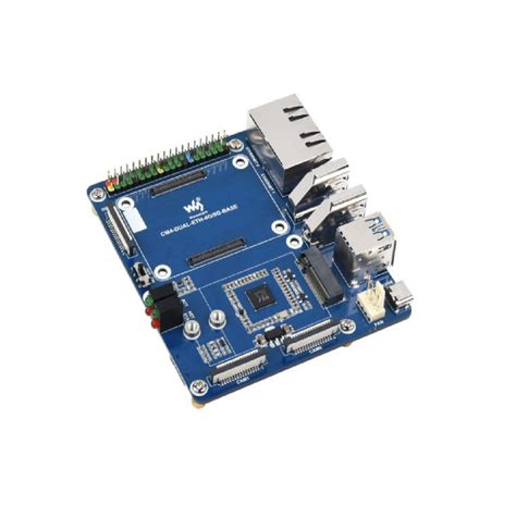 Buy Waveshare Dual Gigabit Ethernet G G Base Board Designed For Raspberry Pi Compute Module