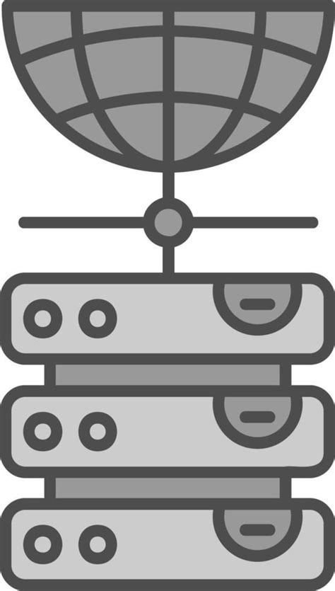 Database Line Filled Greyscale Icon 41697255 Vector Art At Vecteezy