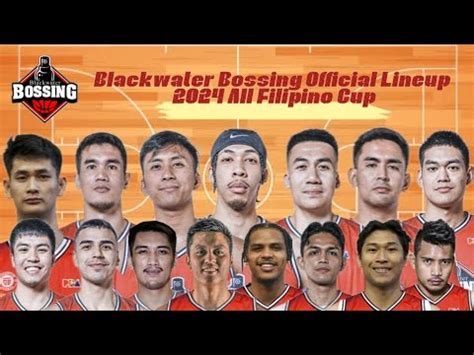 PBA Update Blackwater Bossing Official Lineup | 2024 PBA Philippine Cup Roster - YouTube