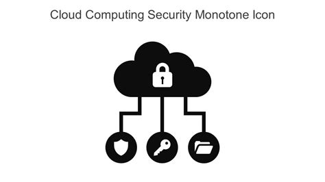 Cloud Computing Security Monotone Icon In Powerpoint Pptx Png And Editable Eps Format Ppt Powerpoint