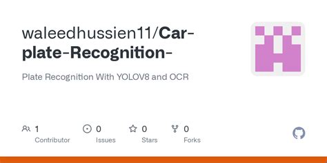 GitHub Waleedhussien Car Plate Recognition Plate Recognition With YOLOV And OCR