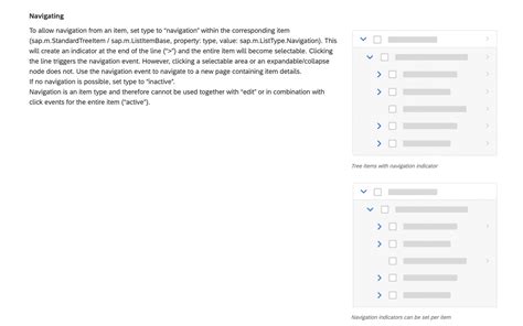 tree component missing navigation option in mode prop · issue 5816