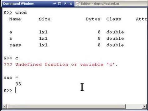 Basics Nested Functions MATLAB YouTube