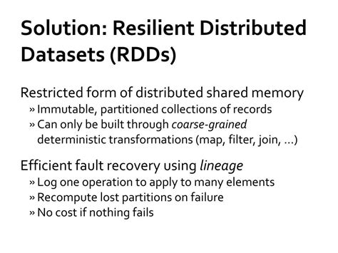 ppt resilient distributed datasets powerpoint presentation free