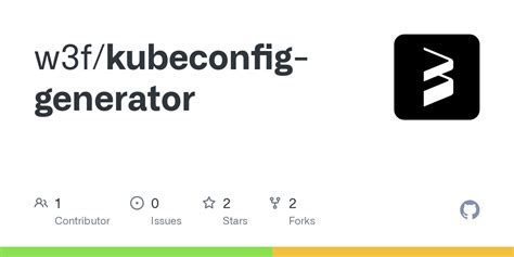 Github W3fkubeconfig Generator