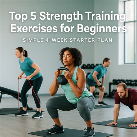 Top 5 Strength Training Exercises For Beginners 4 Week Plan The
