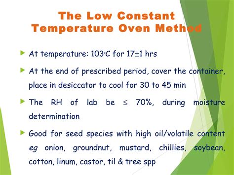 Determination Of Seed Moisture Content PPT