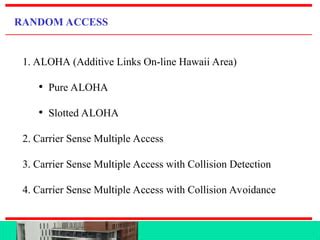 Aloha Csma Csmacd Csmaca Ppt Computer Networking Computing