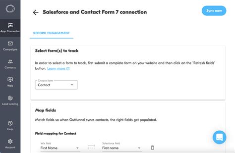 Salesforce And Contact Form 7 Integration Outfunnel