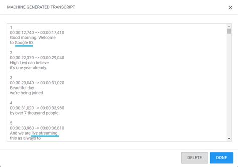 View A Machine Generated Transcript