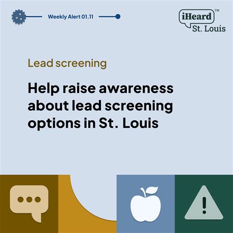 Help Raise Awareness About Lead Screening Options In St Louis Health Help Raise Awareness About Lead Screening Options In St Louis Health