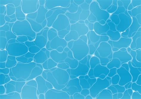 Vector Seamless Rippled Swimming Pool Abstract Background Illustration Horizontally And