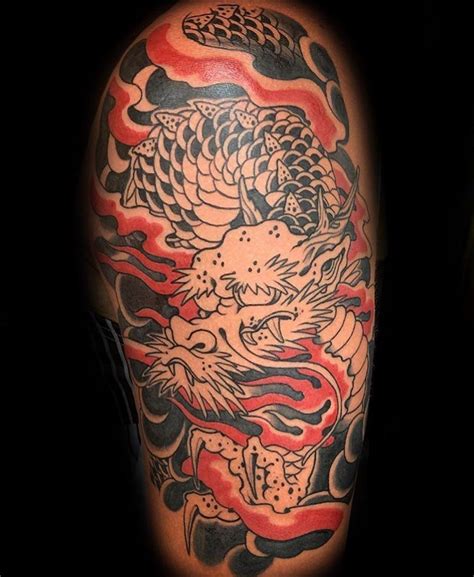 Japanese Dragon Upper Arm Tattoo Tattoodo
