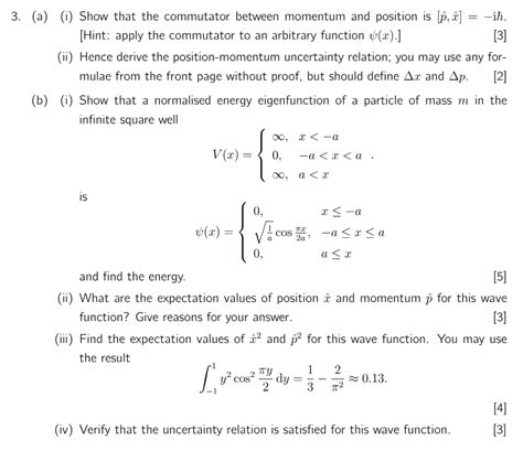 Solved A I Show That The Commutator Between Chegg