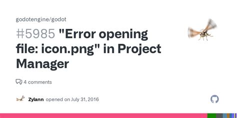 Error Opening File Icon Png In Project Manager Issue Godotengine Godot GitHub