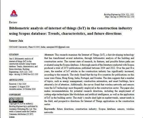 Dr Sameer Jain Gold Medalist On Linkedin Iot Construction Iot Constructionindustry Research…