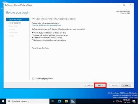 windows server 2022：hyper v enable disable procedure shima system