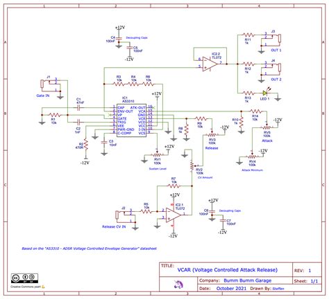 diy voltage controlled attack and release eurorack r synthdiy