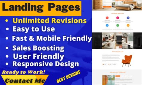 create responsive landing page design by parthiv shah fiverr