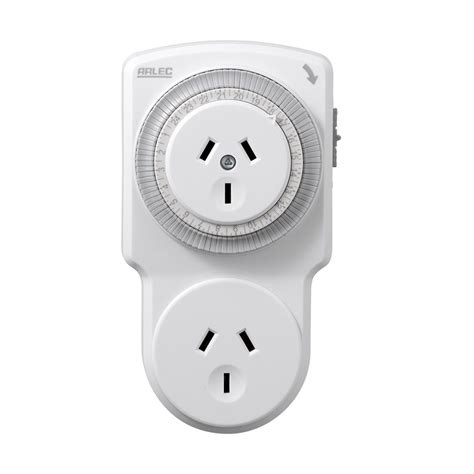 Arlec 24 Hour Twin Socket Timer Bunnings Warehouse