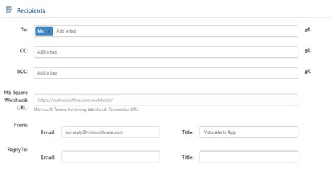 recipients virtosoftware guides and docs