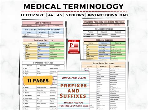 Free Printable Medical Terminology Cheat Sheets Printables For Everyone