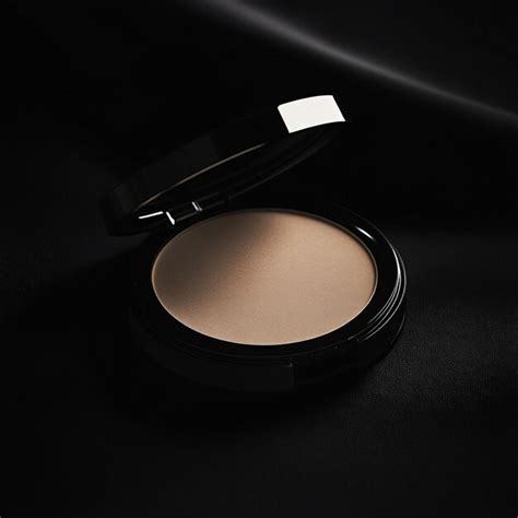 Matte Pressed Powder Compact With Mirror Premium Ai Generated Image