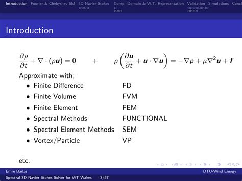 Development Of A Pseudo Spectral 3d Navier Stokes Solver For Wind Turbine Applications Pdf