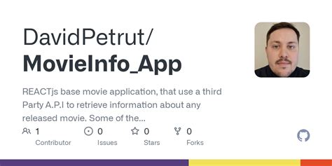 Github Davidpetrut Movieinfo App Reactjs Base Movie Application That Use A Third Party A P I