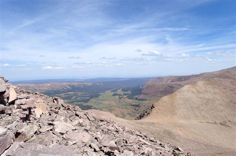 Looking Back At Anderson Pass And Henrys Fork Basin From The Ridge Line