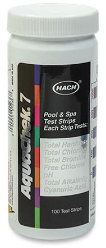 Aquachek Silver 551236 7‑way Test Strips Professional Pool And Spa