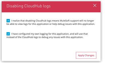 integrate with your logging system using log4j mulesoft documentation