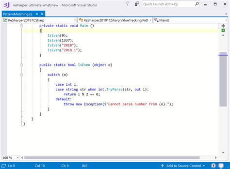 Value Tracking Updates In Resharper 20181 Eap The Net Tools Blog