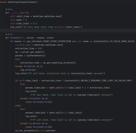 Callback Setting Cpoparameters In Docplex Cpocallback Does Not Take Effect Stack Overflow