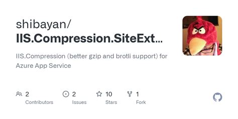 GitHub Shibayan IIS Compression SiteExtension IIS Compression