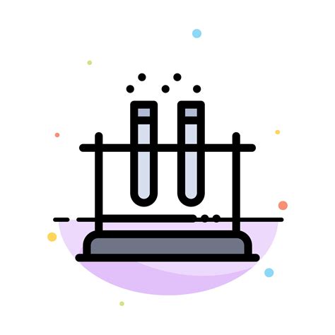 Lab Test Tube Science Abstract Flat Color Icon Template 19175287 Vector