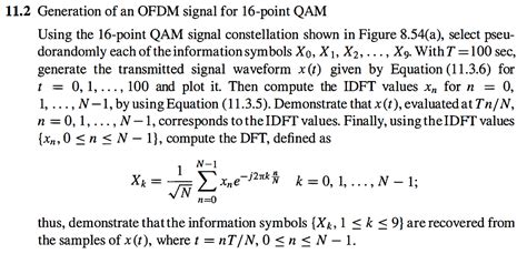 112 Generation Of An Ofdm Signal For 16 Point Qam