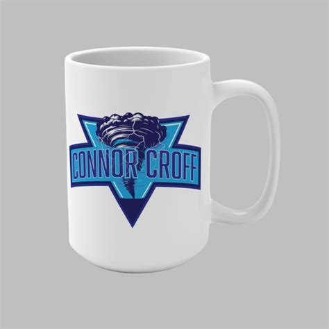 Connor Croff Blue Logo Mug 15oz Connor Croff Wx