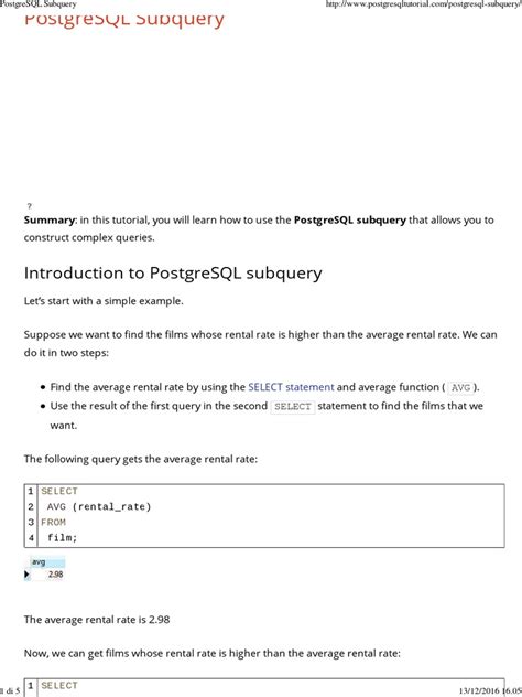 Postgresql Subquery Download Free Pdf Areas Of Computer Science