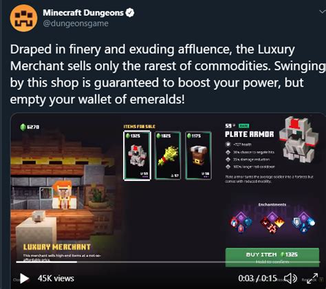 Next Merchant MinecraftDungeons