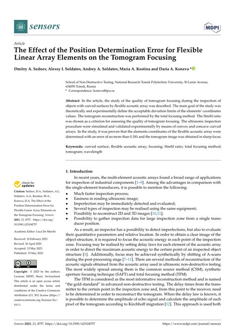 Pdf The Effect Of The Position Determination Error For Flexible