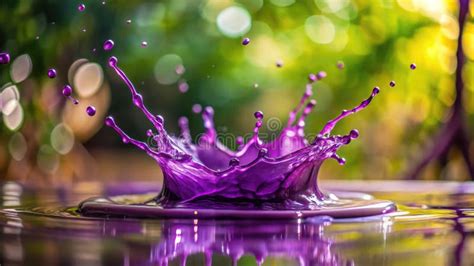 Captivating Violet Splatter Art A Dynamic Handdrawn Abstract Background