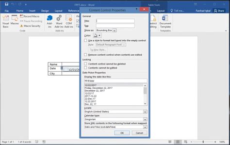 how to create forms in word