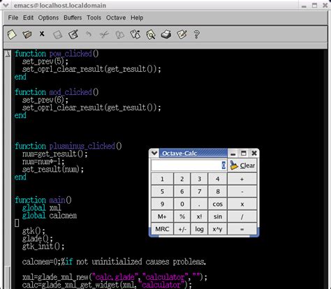 Screenshot Page Octave Gtk Project
